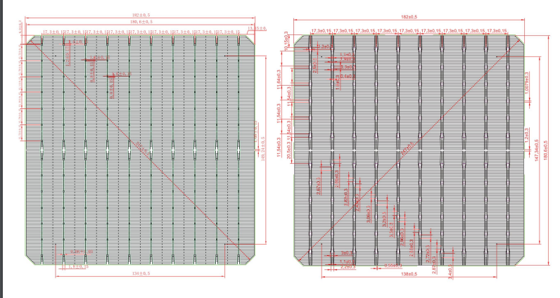 HD Solar | P Type Bifacial M10 Monocrystalline silicon 182*182 10BB ...