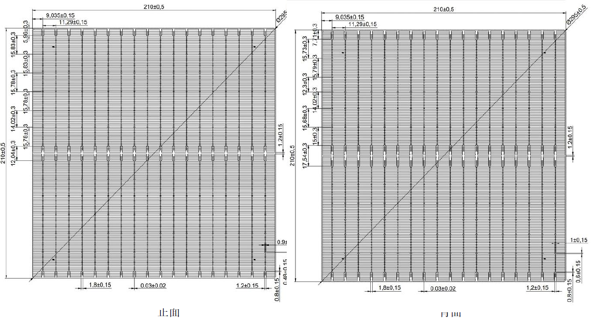 XZHH | 210-18BB Bifacial Cell | Solar Cell Datasheet | ENF Solar Cell Directory