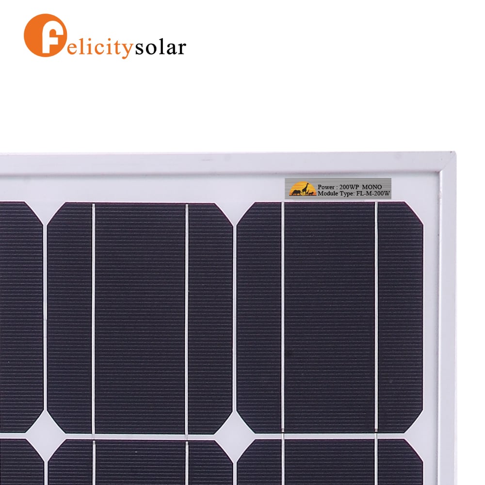 Felicitysolar | FL-M-200W | Solar Panel Datasheet | ENF Panel Directory
