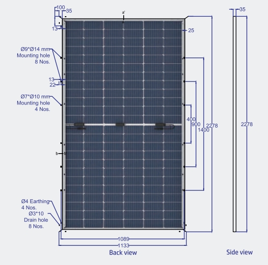 Goldi Solar | GS10-B144-GF 525-560W | Solar Panel Datasheet | ENF Panel ...