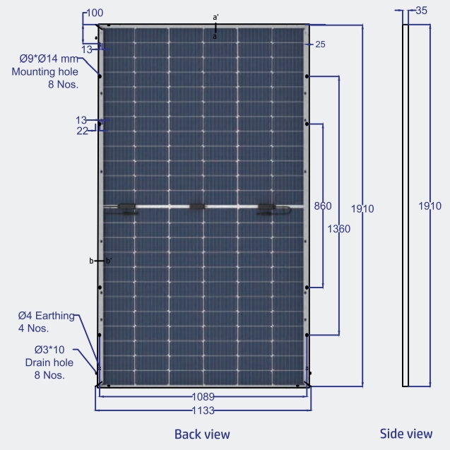 Goldi Solar | GS10-B120-GF 435-455W | Solar Panel Datasheet | ENF Panel ...