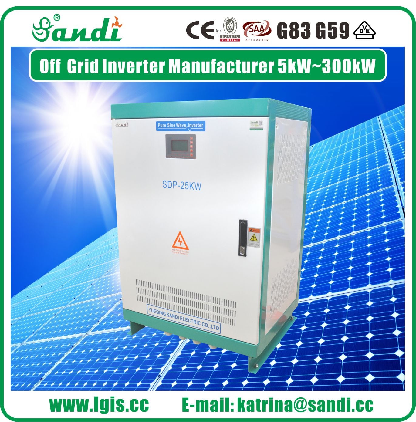 Sandi Electric | SDP-25KW | Solar Inverter Datasheet | ENF Inverter ...