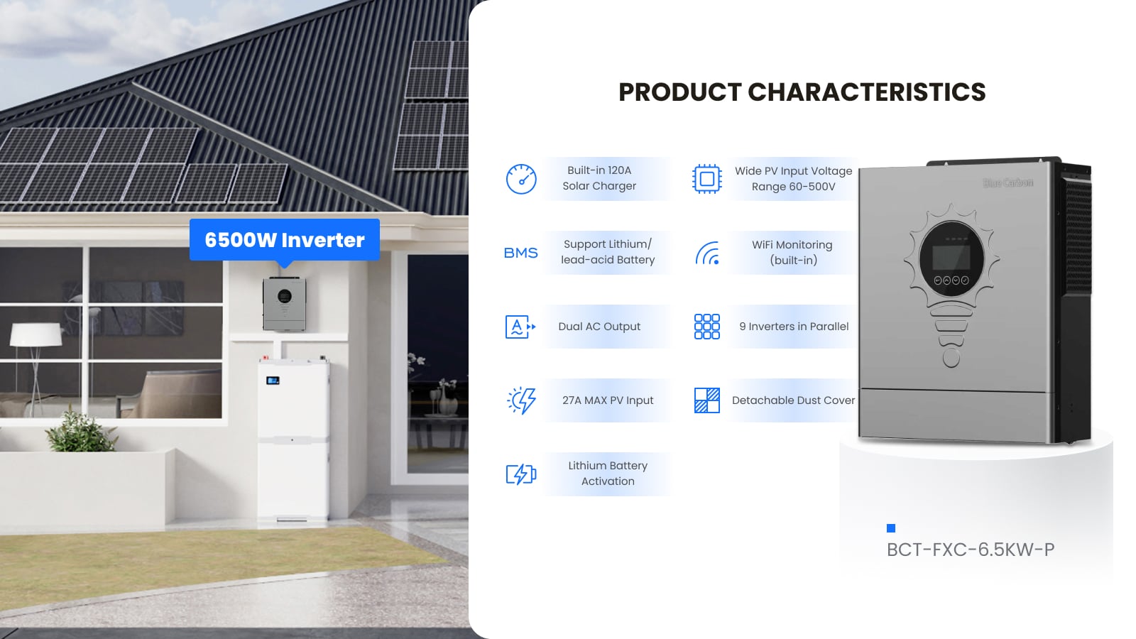 Blue Carbon | Single Phase Off-grid Inverter | Inverter Solare Scheda ...