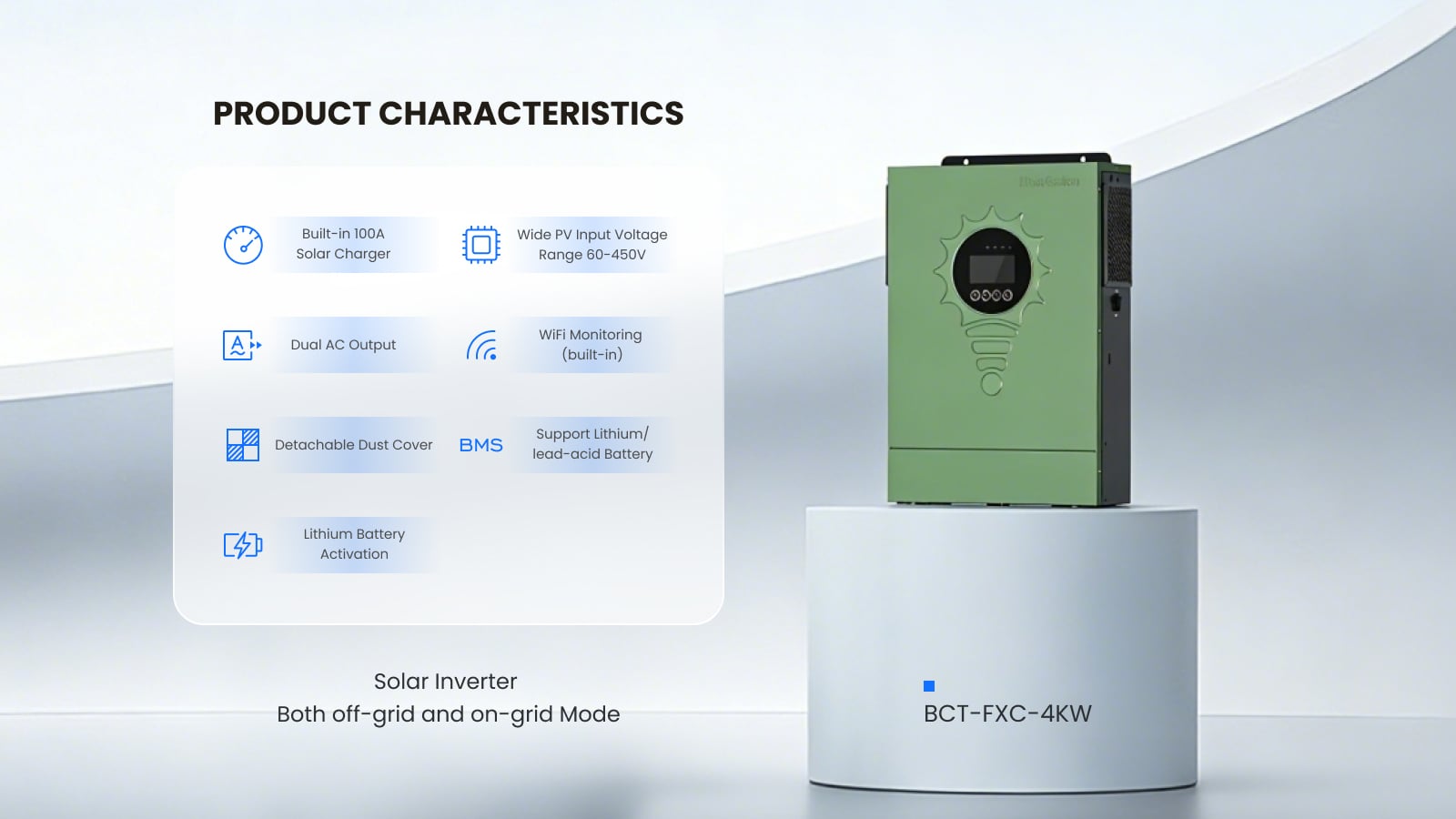Blue Carbon | Solar Inverter BCT-FXC-4KW | Feuilles de Données ...