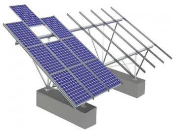 Fastensol | S Terrain Ground Mounting Rack (Concrete Foundation ...