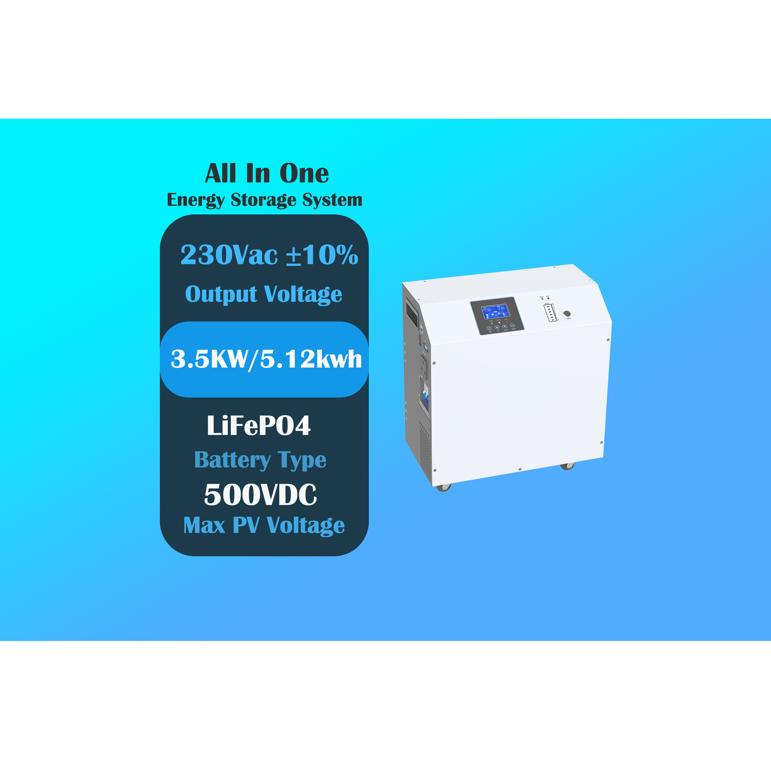 JFY TECH | JFY Battery Hybrid All in one ESS SunAura 3.5KS5T | Solar ...