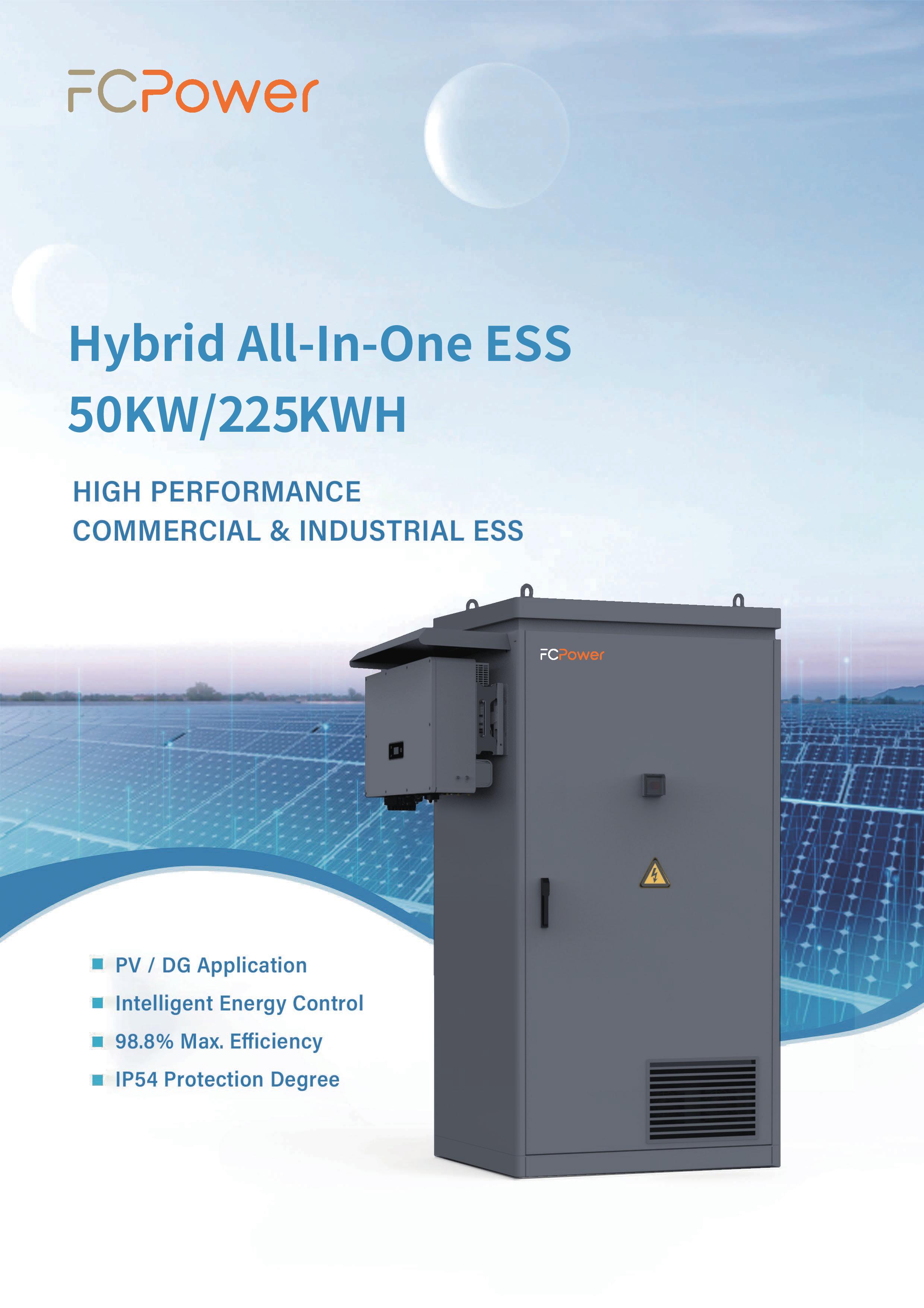 FC Power | Hybrid All-In-One ESS 50kW/225kWh | Solar Storage System ...