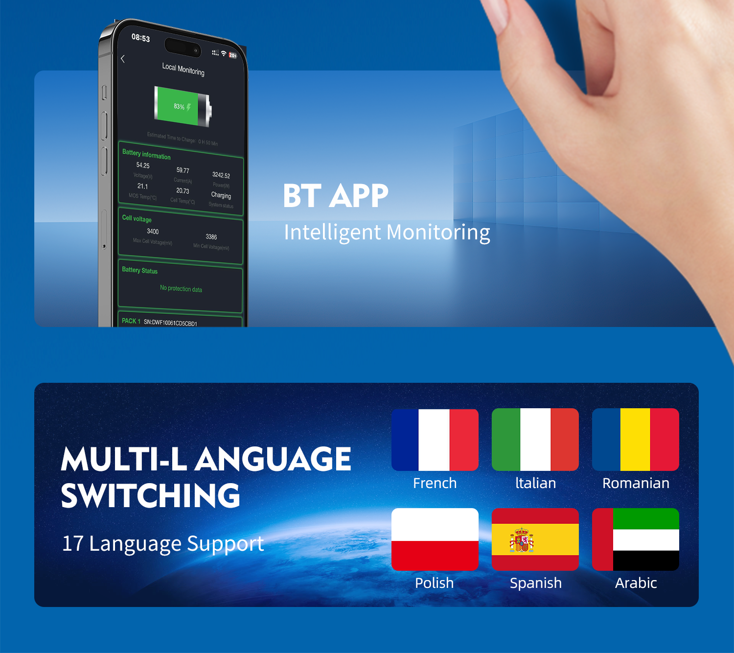 Docan ENERGY | Docan Energy 51.2v 942ah 48kwh Panda Battery Pack ...