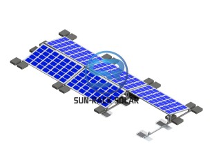 Sun-Rack Solar | E-W ballasted Mounting System | Solar Mounting System ...