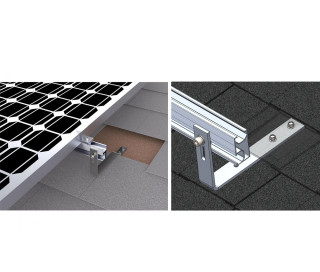 TopFence | Asphalt roof(Bitumen roof) solar panel mounting system ...