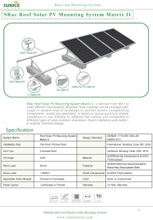 Sunice Solar | S.Rac Roof Matrix 2 | Solar Mounting System Datasheet ...