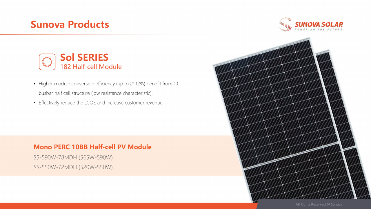 Sunova Solar Technology | SS-(390~405)-72MD | Solar Panel Datasheet ...