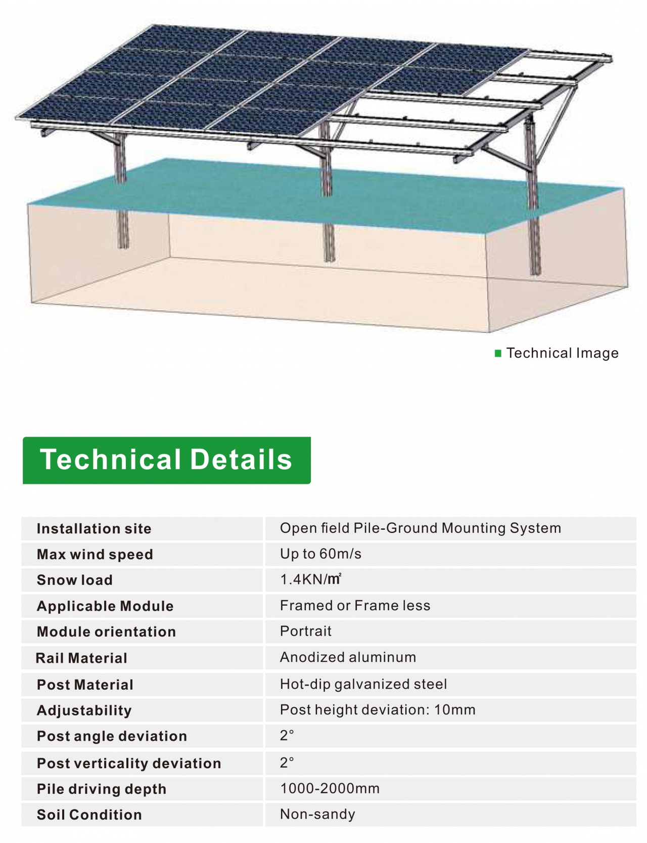 Solar First | Ramming Pile Ground Mount | Solar Mounting System ...