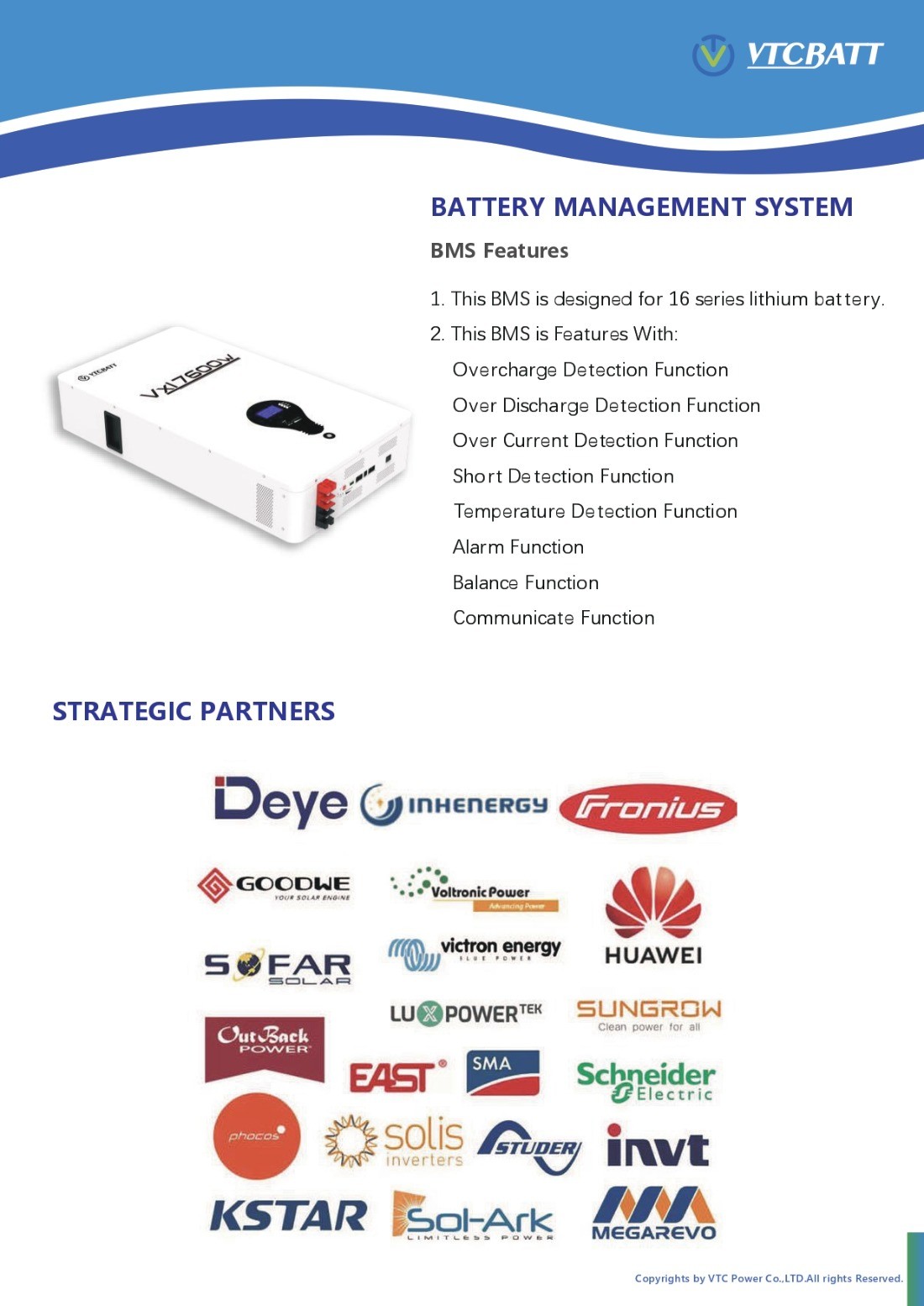 VTC Power | Vxl 7600w 51.2V 150AH Home Energy Storage | Solar Storage ...