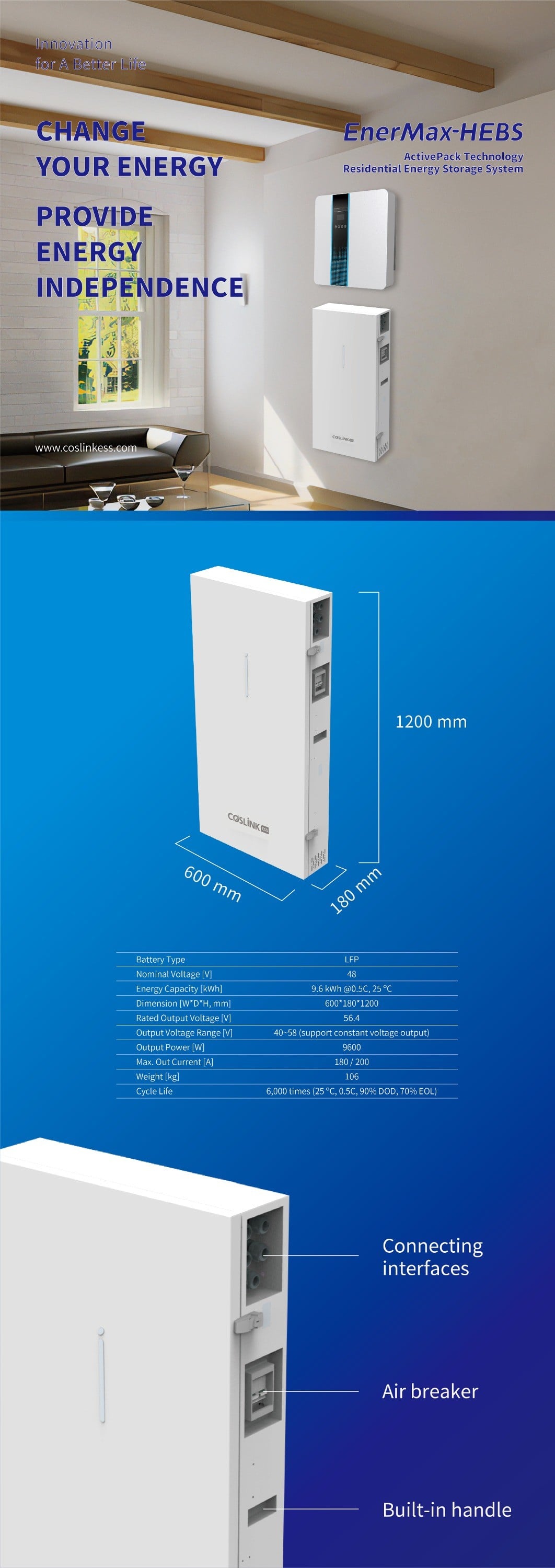 Coslink Digital Energy | EnerMax-HIS Household Integrated Energy ...