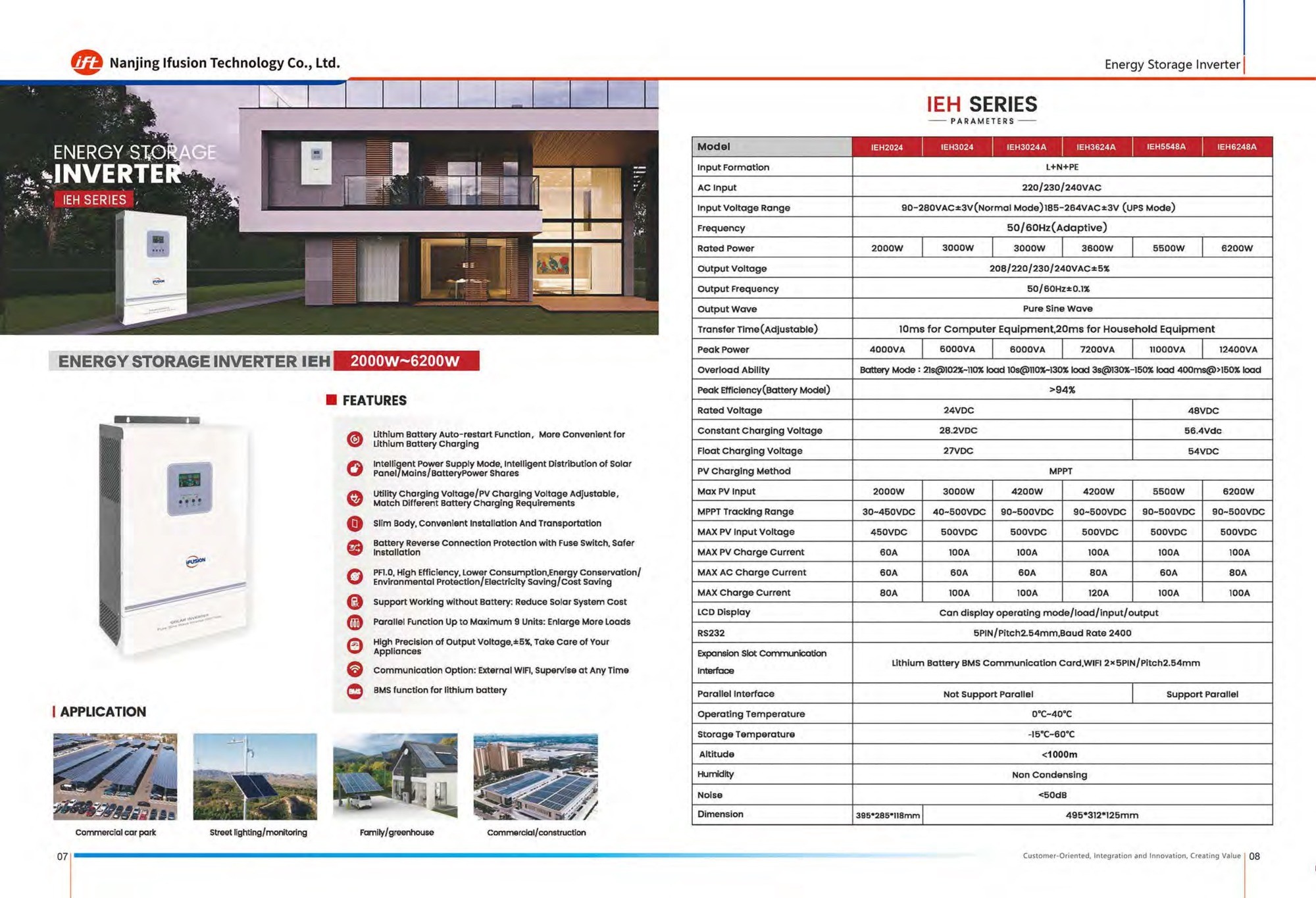 IFT | IEP Seris Hybrid Energy Storage Inverter | Solar Inverter ...